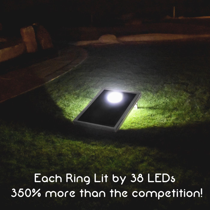 GoSports 2' x 3' LED Light Up Cornhole Board with Carring Case and Bags ...