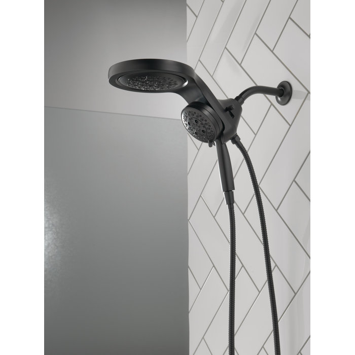 Delta HydraChoice Hydrorain 5 Spray Dual Shower Head and Handheld ...