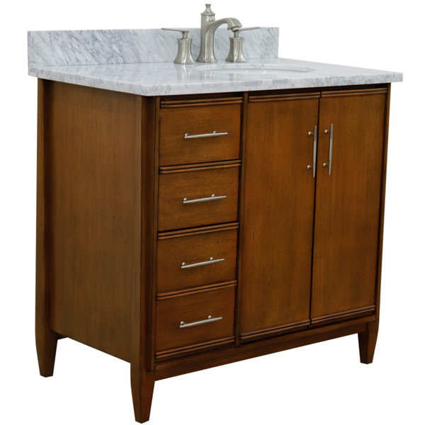 Red Barrel Studio® Mekyle 37'' Free-standing Single Bathroom Vanity ...