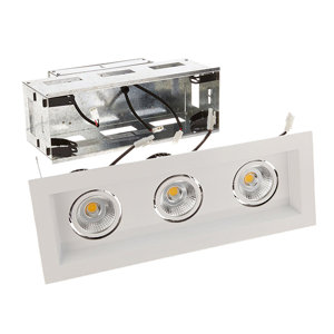 WAC Lighting Mini Multiple 3-Light Remodel Housing 3.5" LED Recessed ...