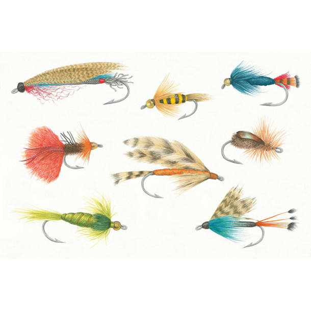 Millwood Pines Hawkinson Animal World Fishing Figurine | Wayfair