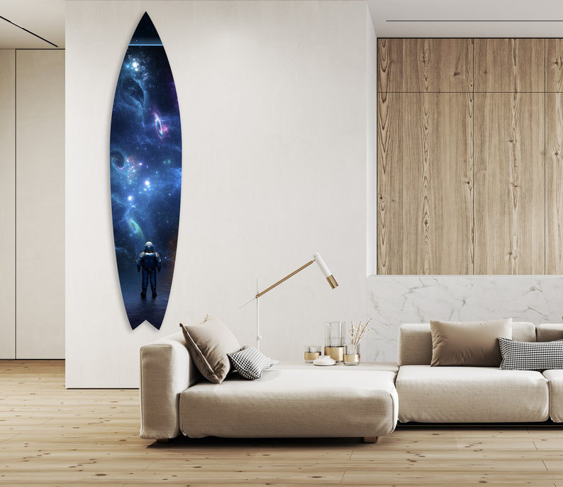 UniQstiQ Space Acrylic Surfboard Wall Art | Wayfair