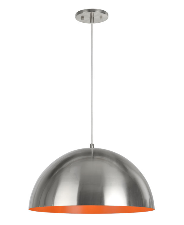 Aspen Creative Corporation 1 - Light Single Dome Pendant | Wayfair