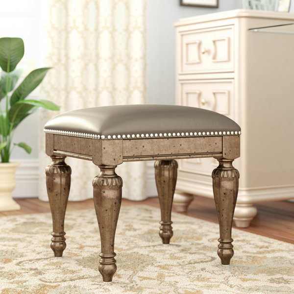 Astoria Grand Coalson 18'' Tall Vanity Stool & Reviews | Wayfair