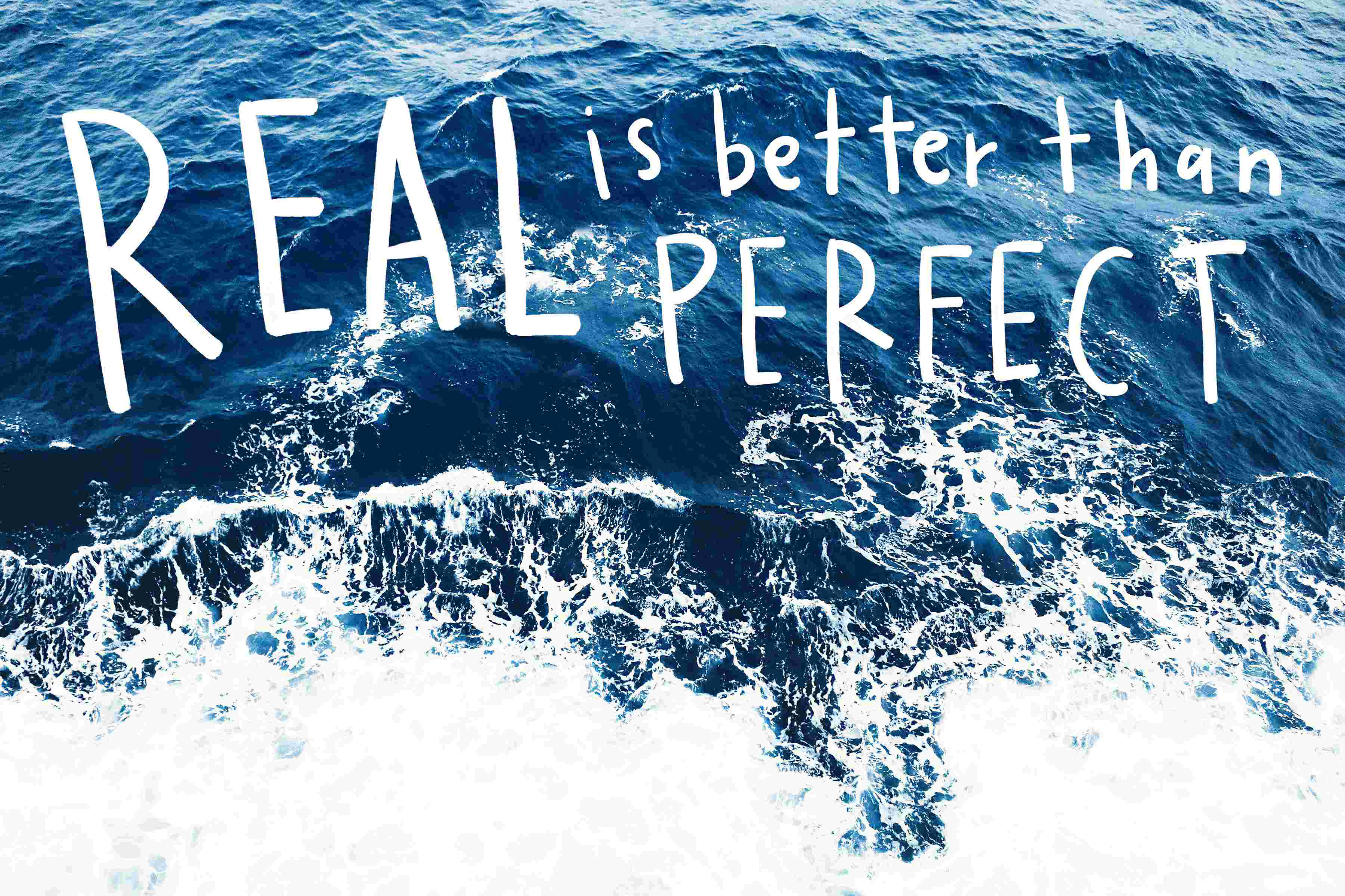 Trinx Real Perfect Water On Canvas Textual Art | Wayfair