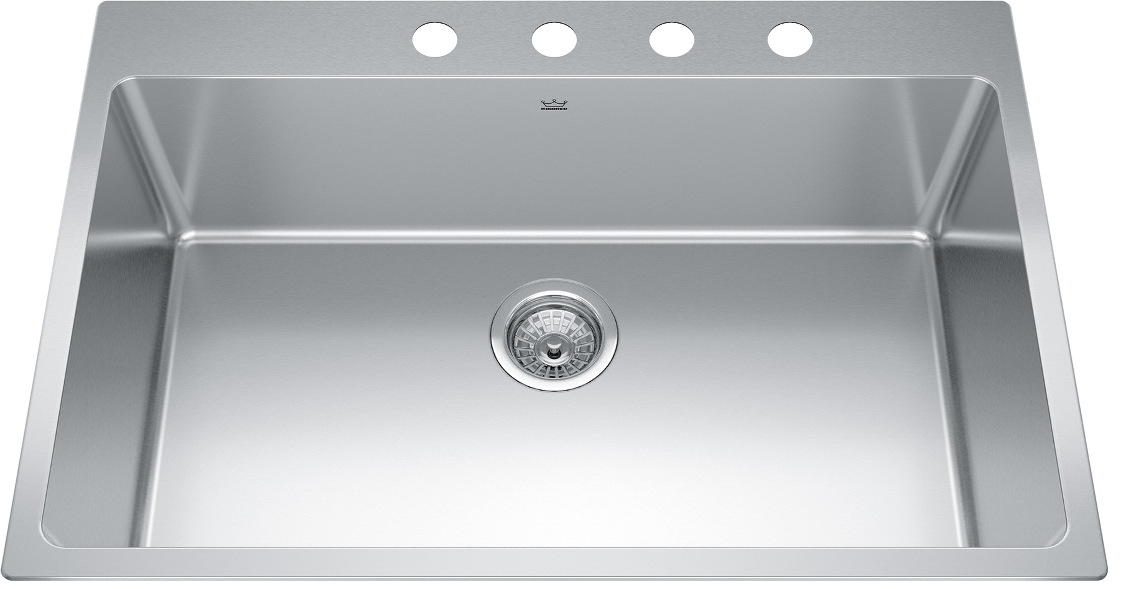 Kindred Brookmore 20.9'' W Single Bowl Stainless Steel Drop-In Kitchen ...