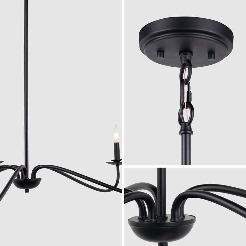 Mercer41 Grimbly 5 - Light Dimmable Classic / Traditional Chandelier ...