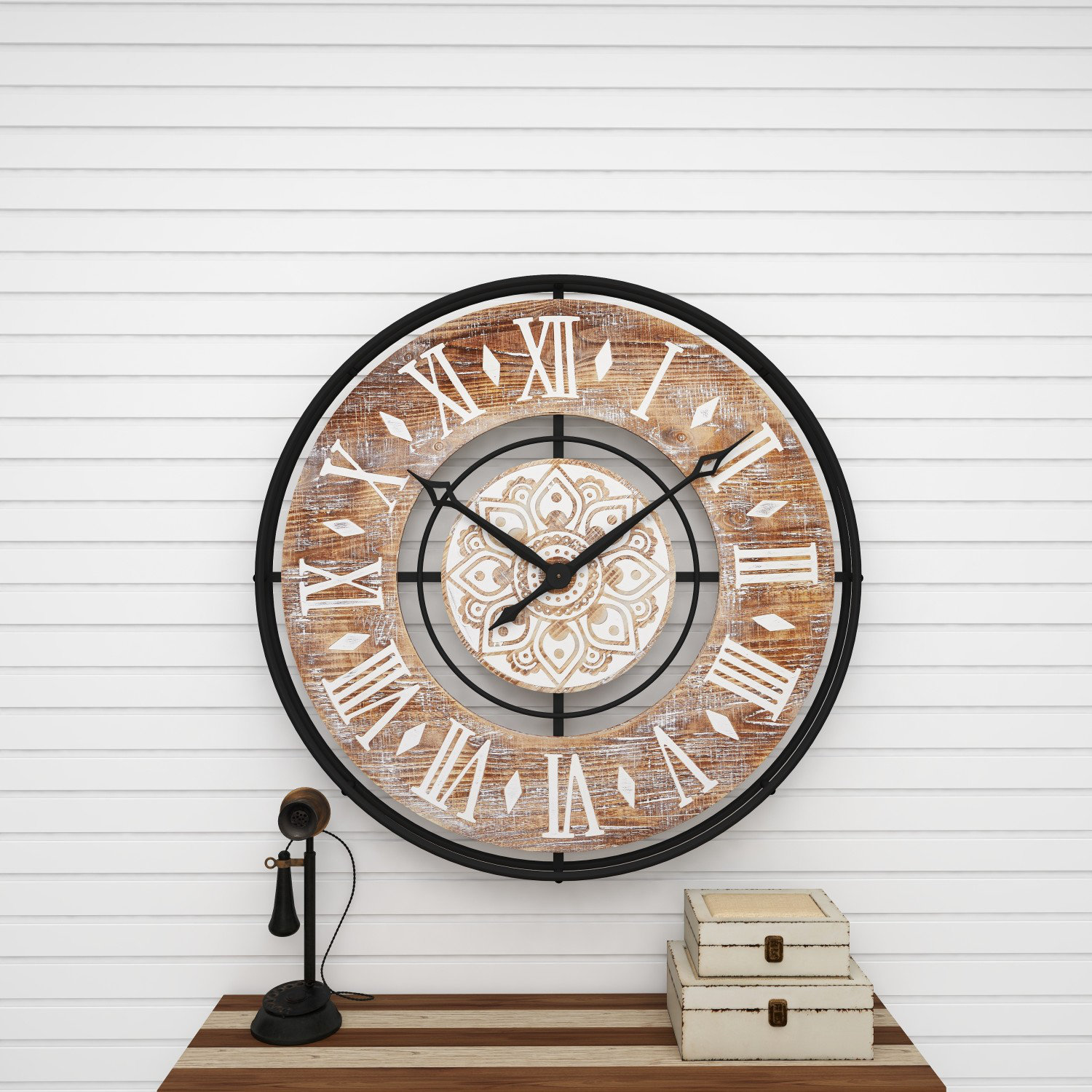 Dakota Fields Metal Wall Clock & Reviews | Wayfair