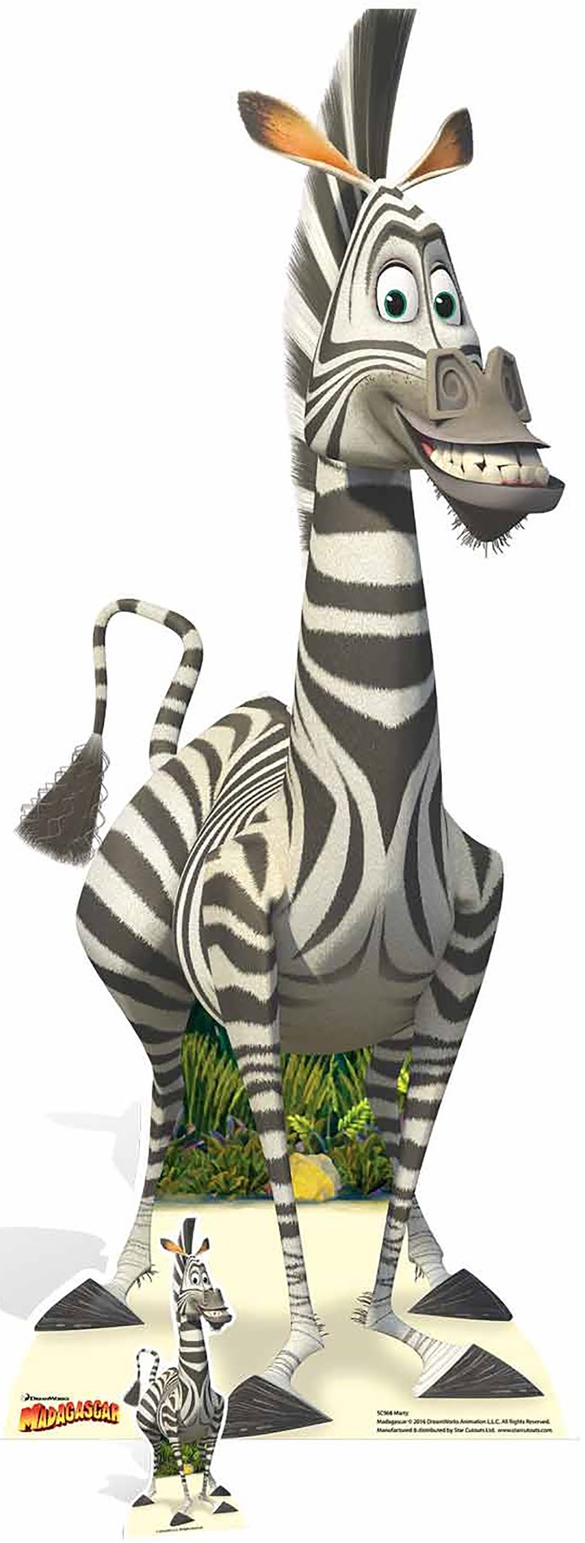 Star Cutouts Marty - Madagascar Cardboard Standup | Wayfair