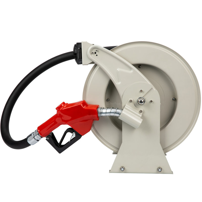 Domccy® Fuel Hose Reel 1" x 50' Spring Driven Retractable Diesel Hose ...