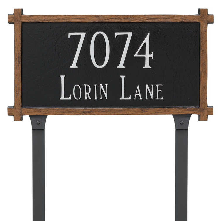 Montague Metal Products 2-Line Lawn Address Sign & Reviews | Wayfair