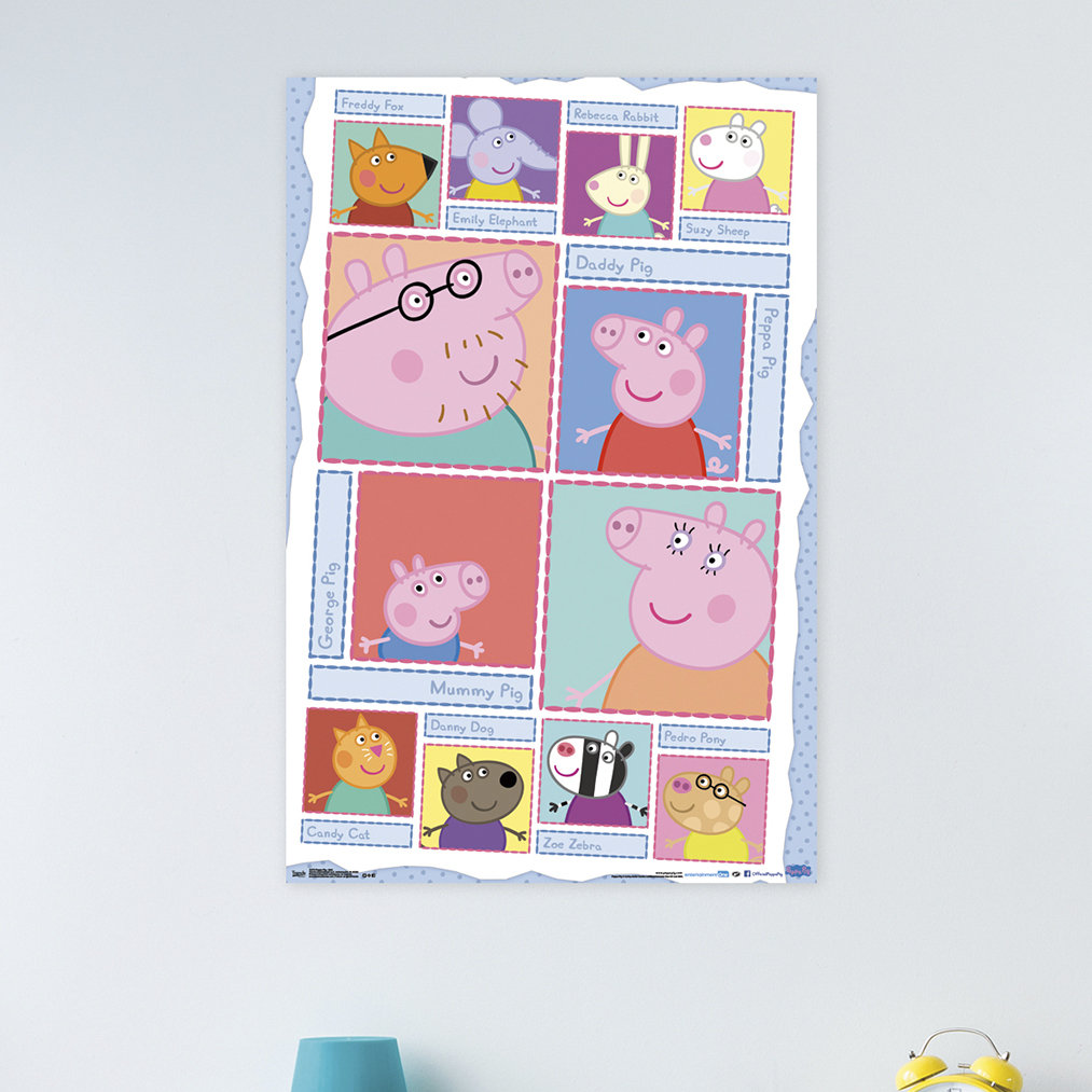 Trends International Peppa Pig - Grid Paper Print | Wayfair