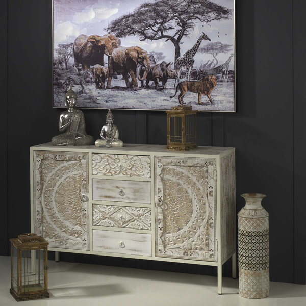 Wayfair Samples Armenda 120Cm Wide 4 Drawer Buffet Table | Wayfair.co.uk