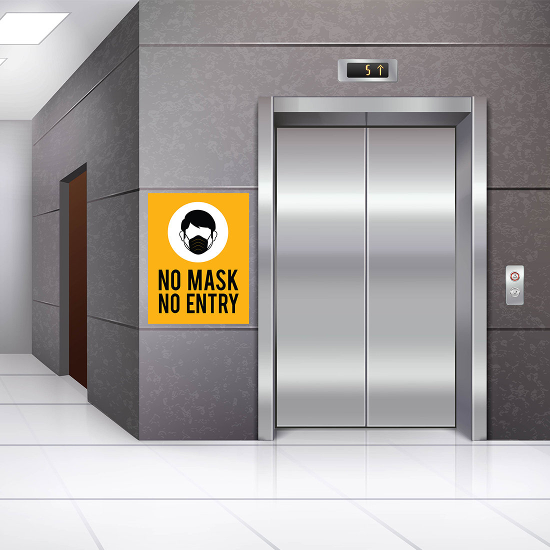 Koyal Wholesale No Mask No Entry Wall Decal | Wayfair