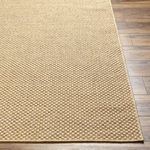 Ebern Designs Agnes Checkered Tan Area Rug | Wayfair