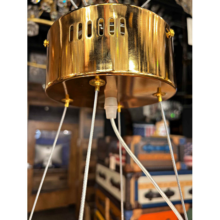 Mercer41 Jannuel 16 - Light Crystal Sputnik Wagon Wheel Chandelier ...