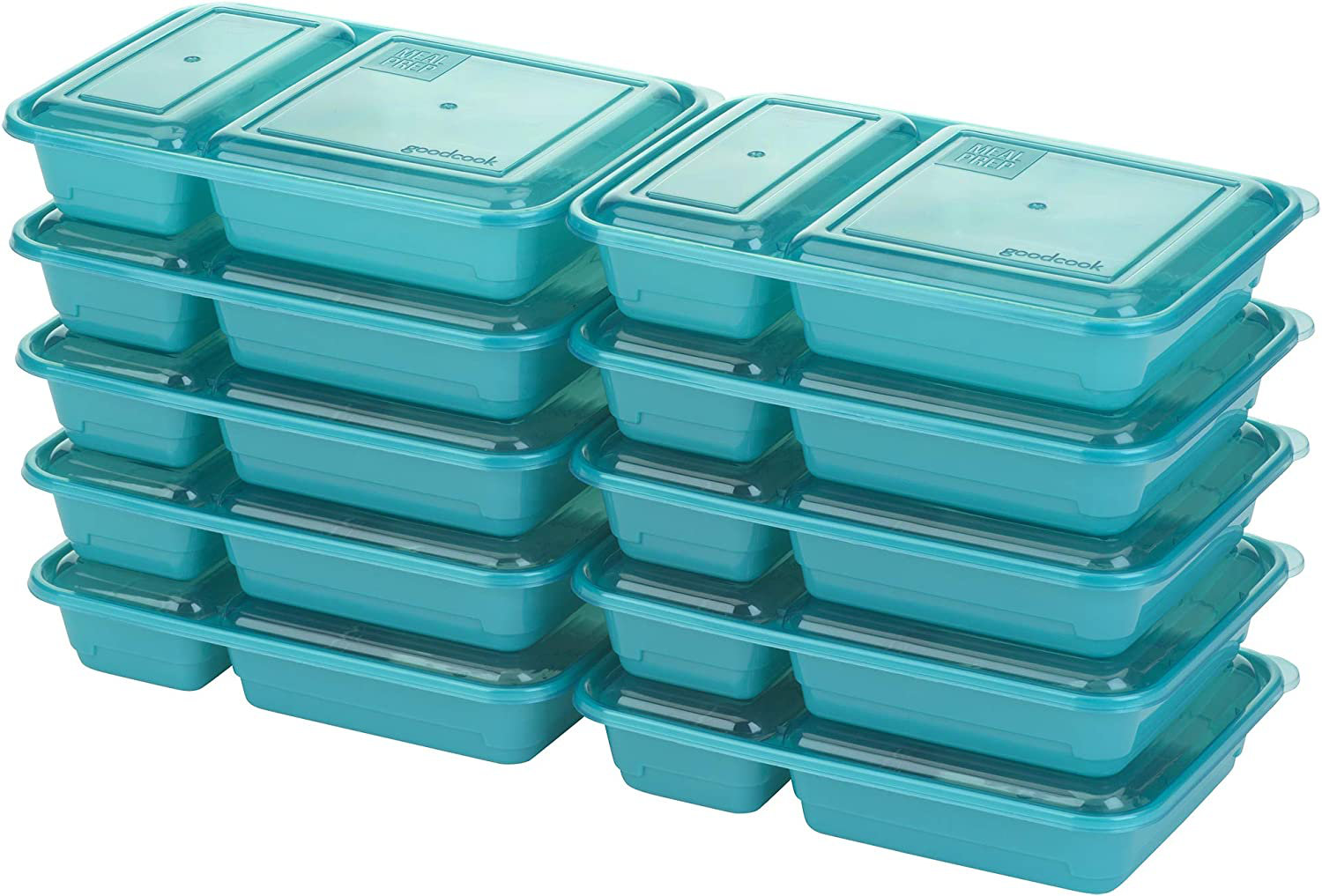 Prep & Savour Damaiya Two Compartment 10 Container Food Storage Set ...