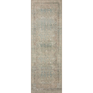 Angela Rose x Loloi Aubrey Jade / Natural Area Rug & Reviews | Wayfair