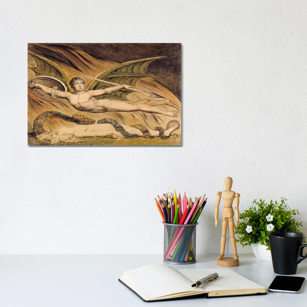 Latitude Run Satan Exulting Over Eve - Wrapped Canvas Painting ...