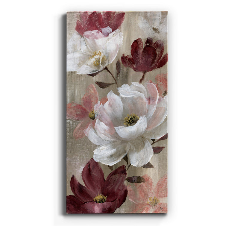Winston Porter Transient Garden Reds II - Wrapped Canvas Print | Wayfair
