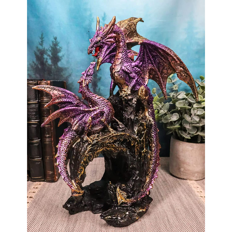 Trinx Hasini Mother Dragon with Baby Figurine | Wayfair