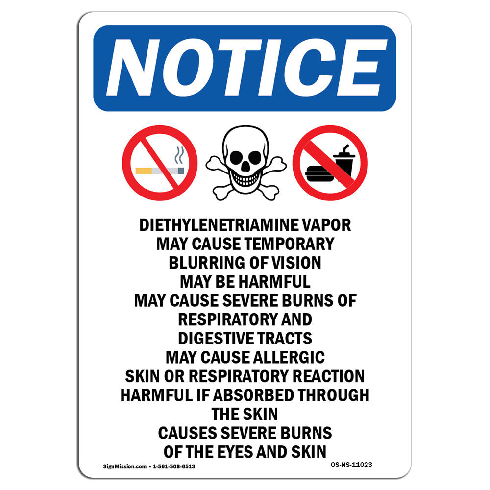 SignMission Diethylenetriamine Sign with Symbol | Wayfair