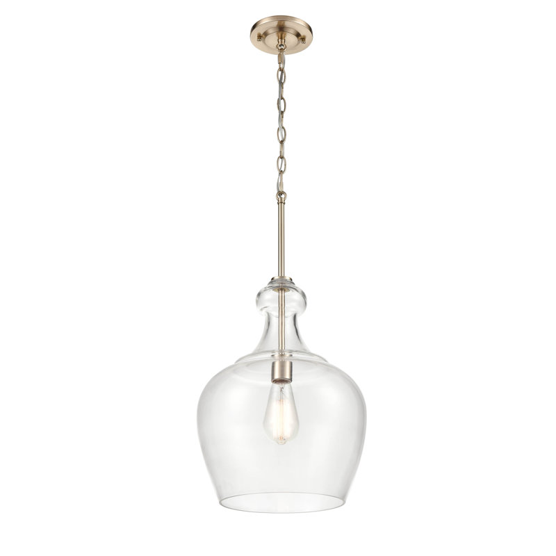 Millennium Lighting 1 Light 12 In. Modern Gold Pendant & Reviews | Wayfair