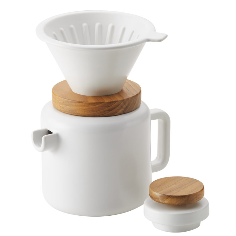 BonJour Ceramic Pour-Over Coffee and Tea 4 Cup Server & Reviews | Wayfair