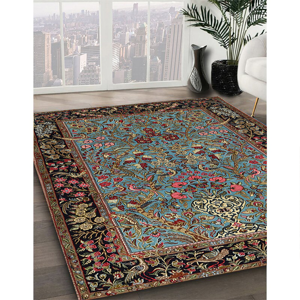 Canora Grey Cevanna Black/Pink/Blue Rug | Wayfair