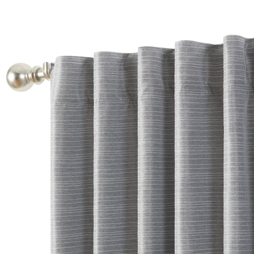 Nautica Synthetic Solid Color Blackout Thermal Back Tab/Rod Pocket ...