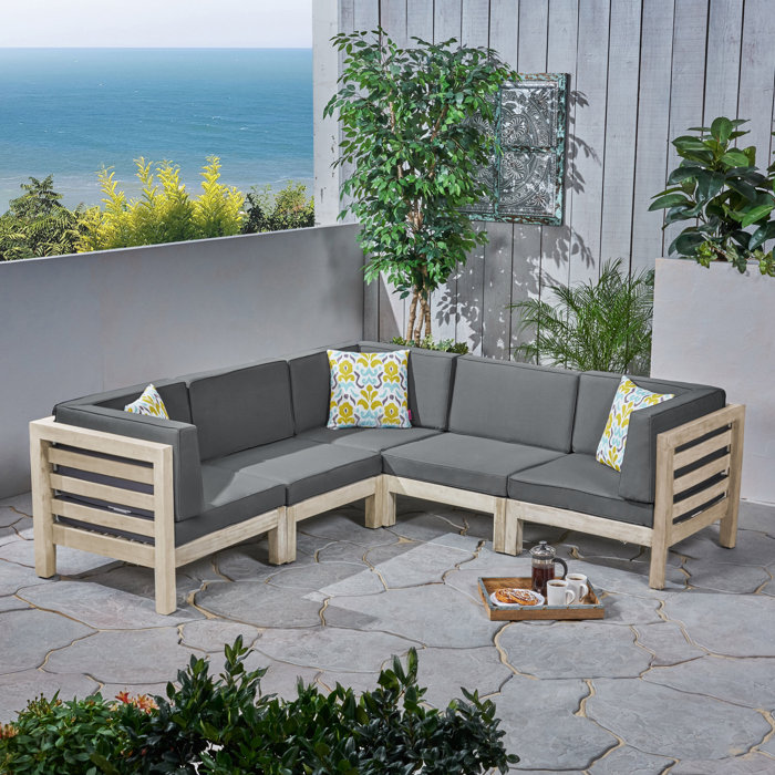 AllModern 30.25'' Wide Outdoor Symmetrical Patio Sectional with ...