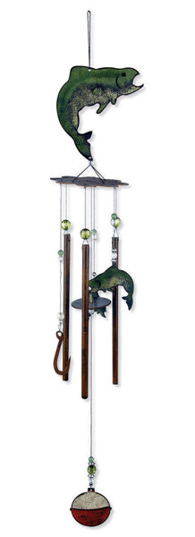 Millwood Pines Fish Catch of The Day Wind Chime | Wayfair