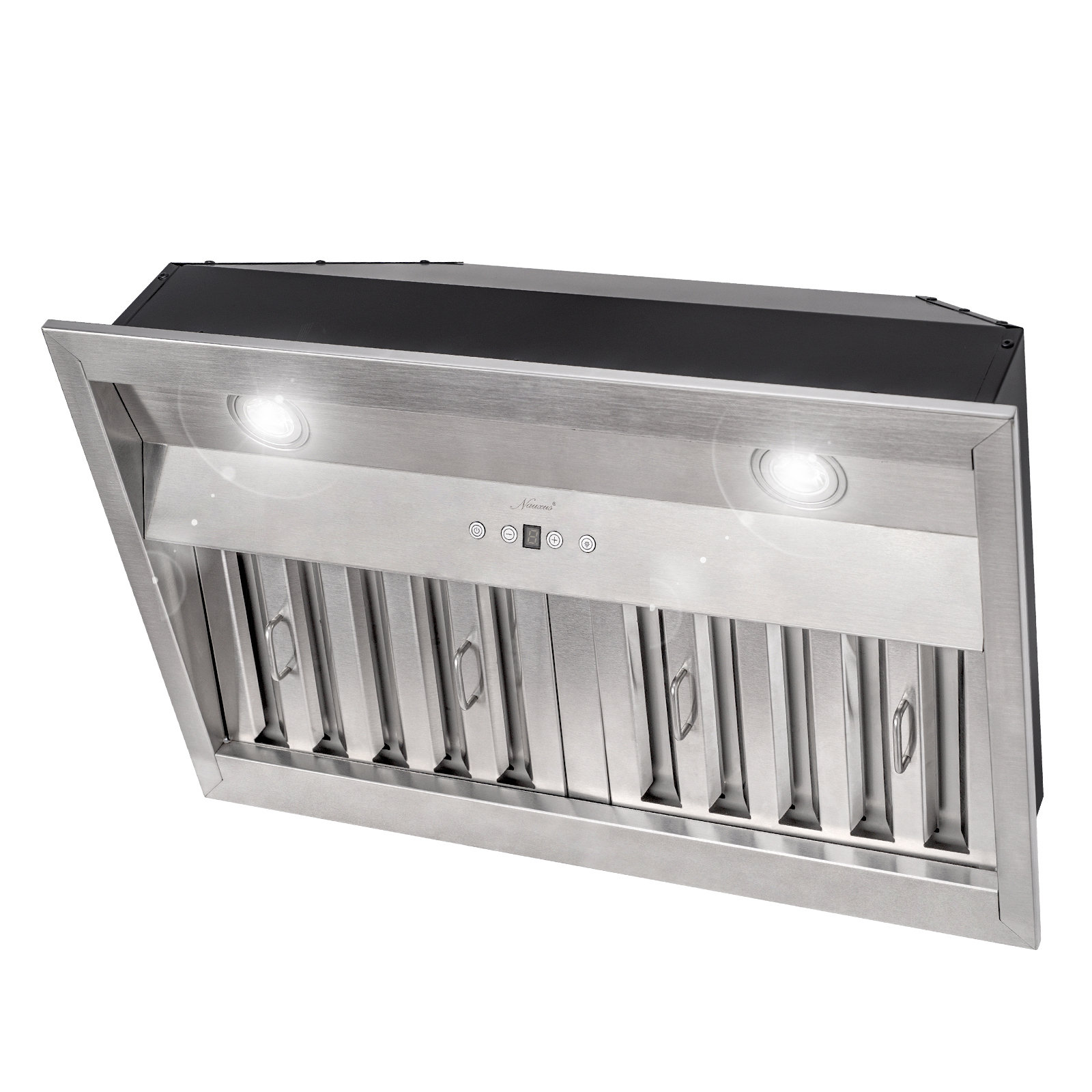 Nauxus 30 Inches 600 Cubic Feet Per Minute CFM Ducted Insert Range Hood ...