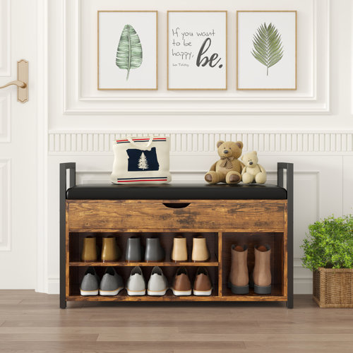 Latitude Run® Entryway Lift Top Shoe Storage Bench & Reviews | Wayfair