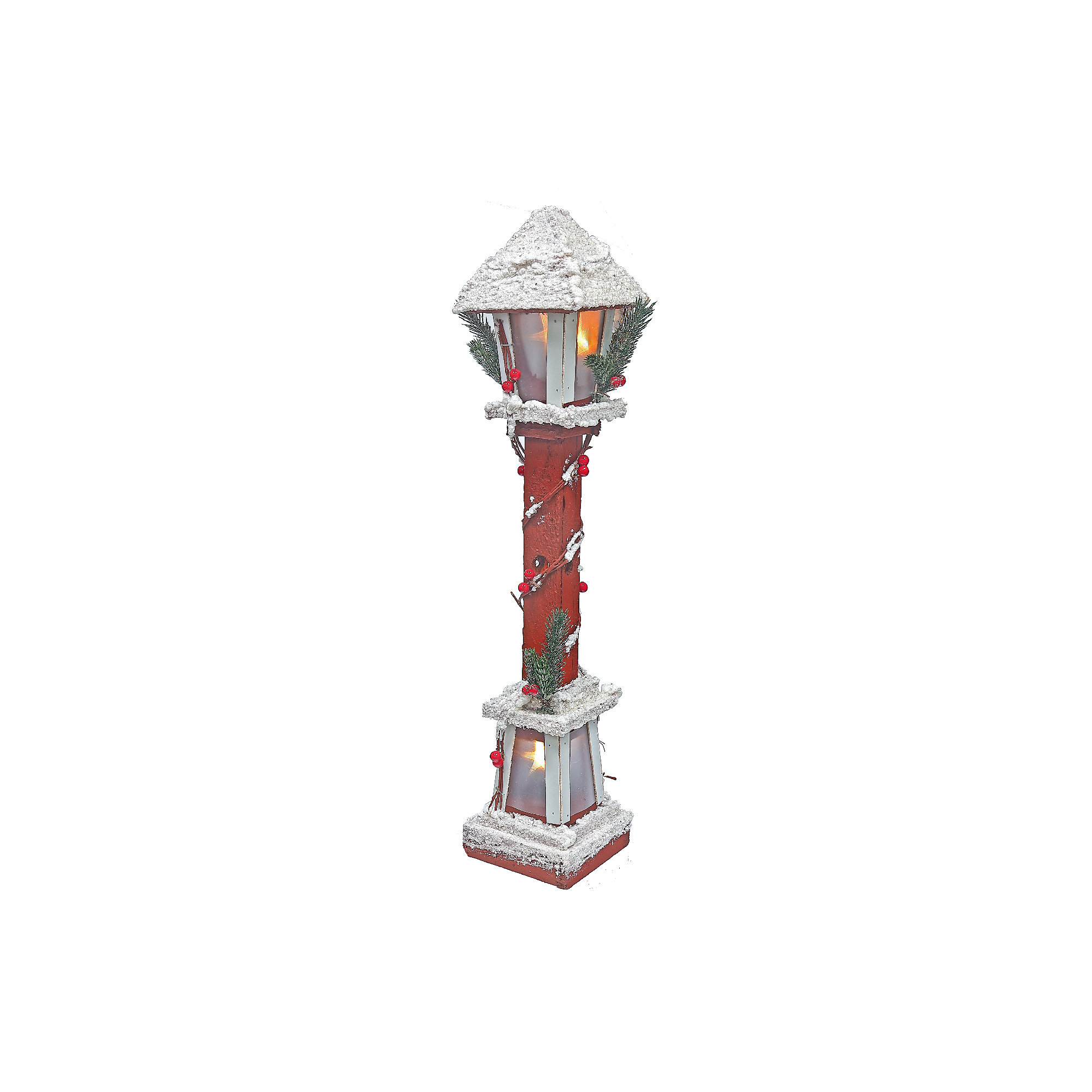 The Holiday Aisle® LED Snow Covered Lamp Post | Wayfair