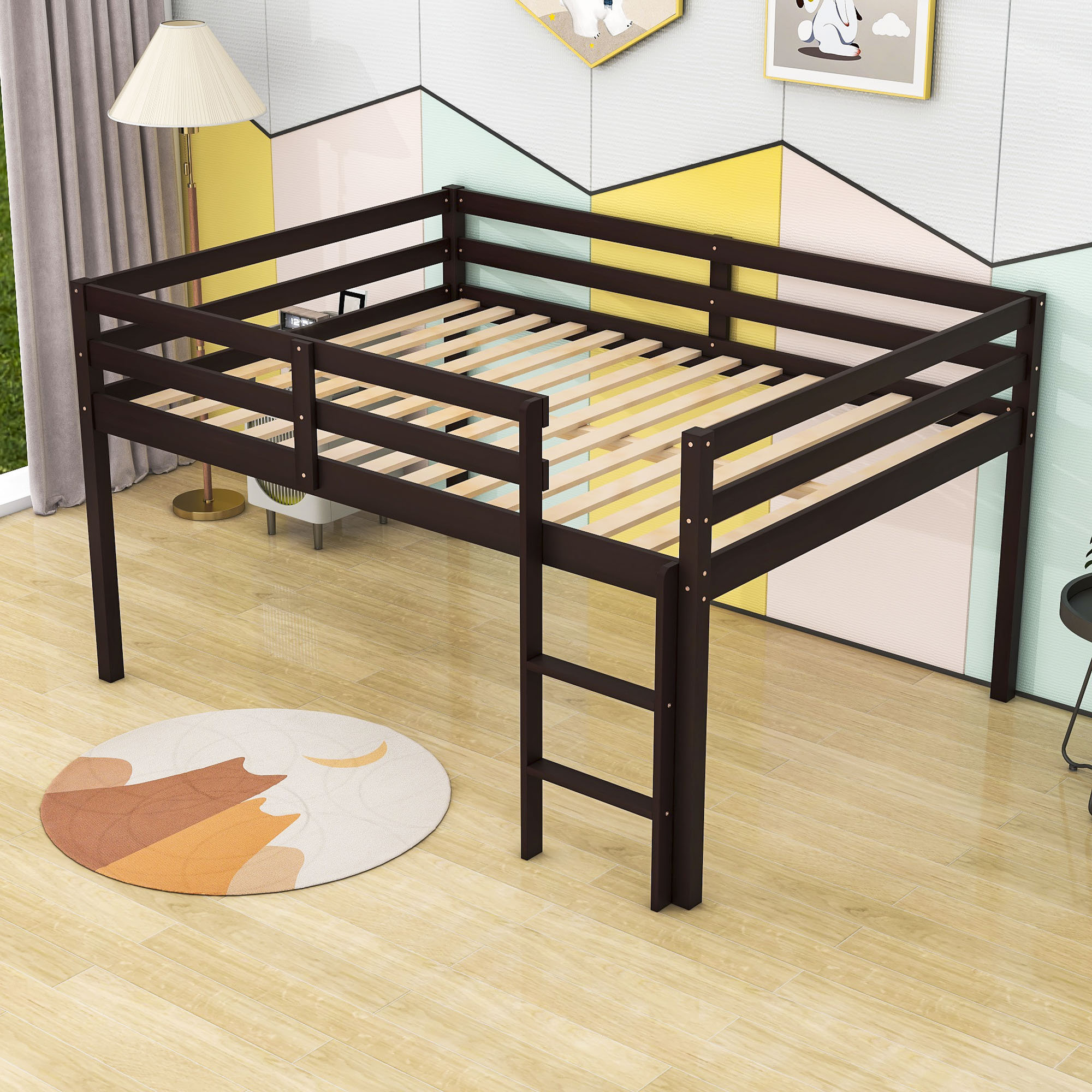 Harriet Bee Greidys Full Loft Bed by Harriet Bee | Wayfair