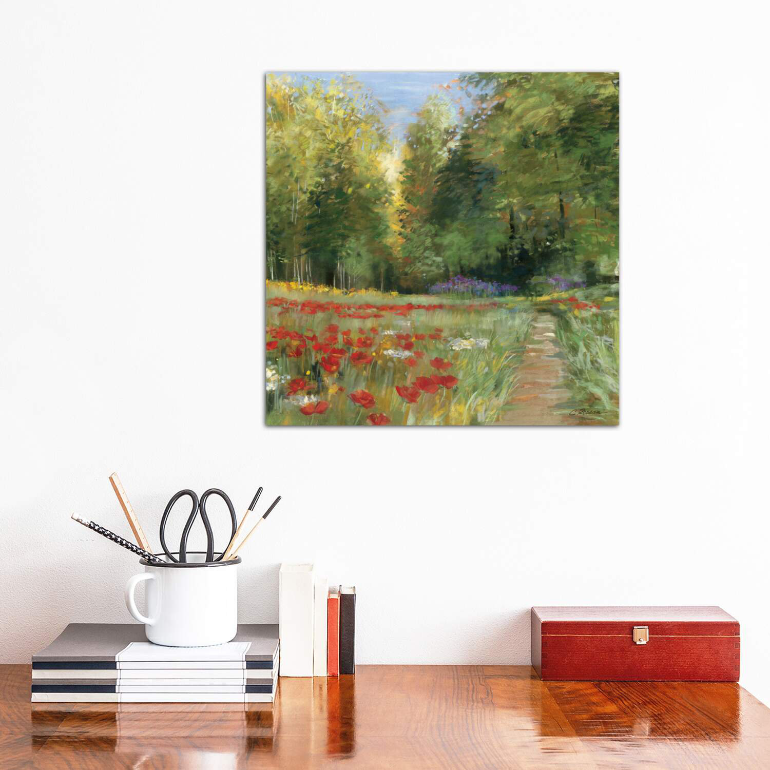 Bless international Field Of Flowers by Carol Rowan - Painting | Wayfair
