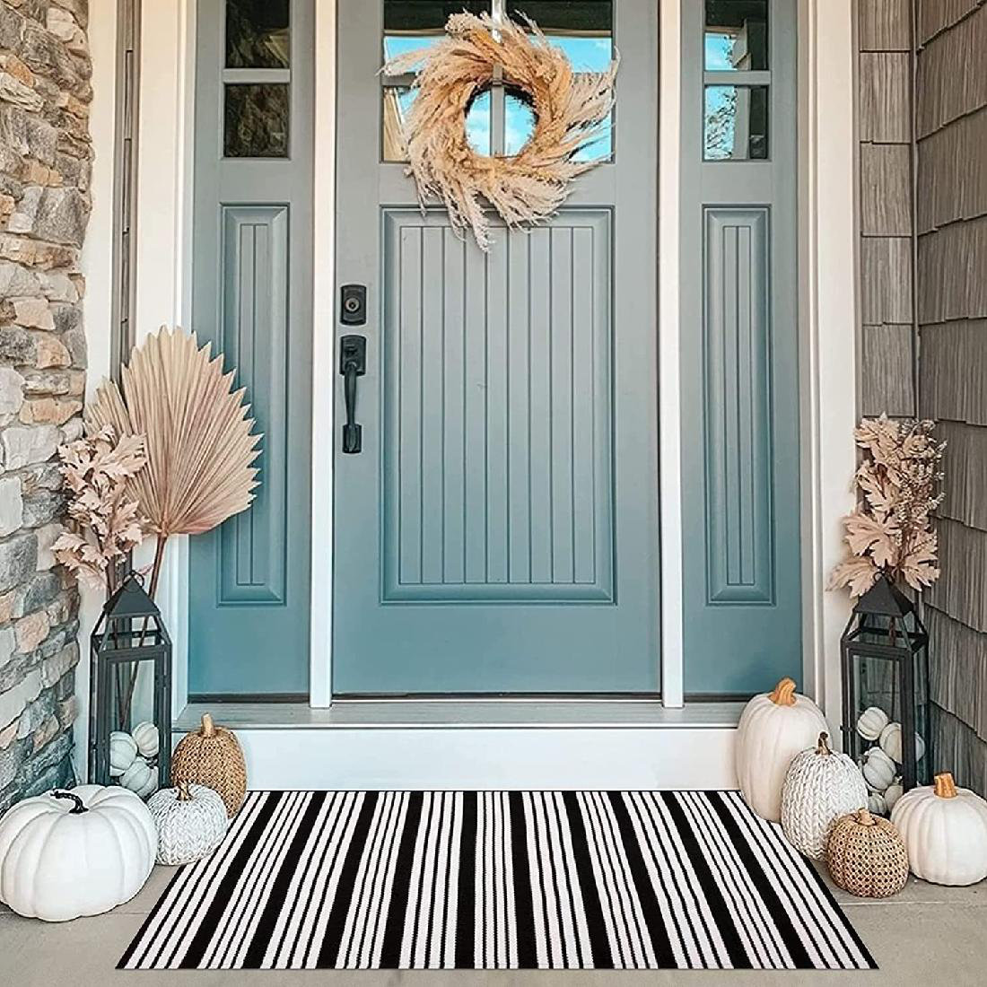 Latitude Run® Heyli Striped Outdoor Doormat | Wayfair