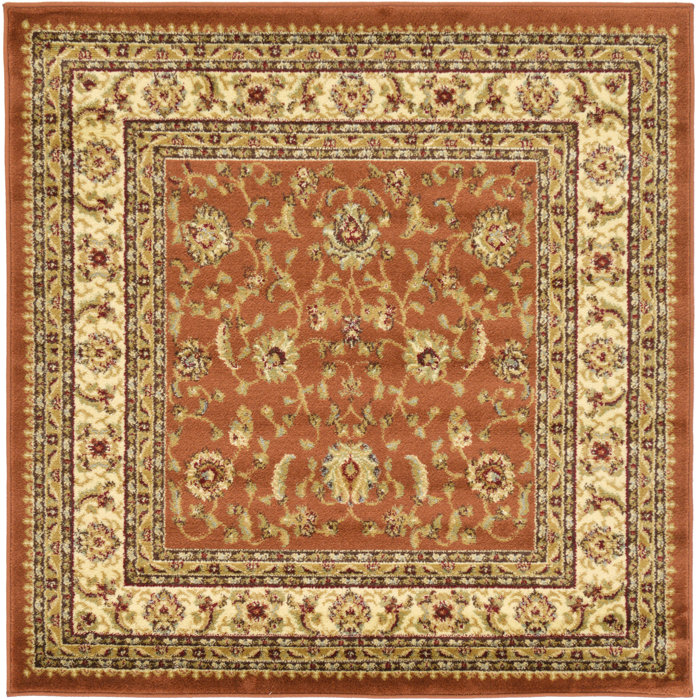 Astoria Grand Niles Performance Brick Red Rug & Reviews | Wayfair