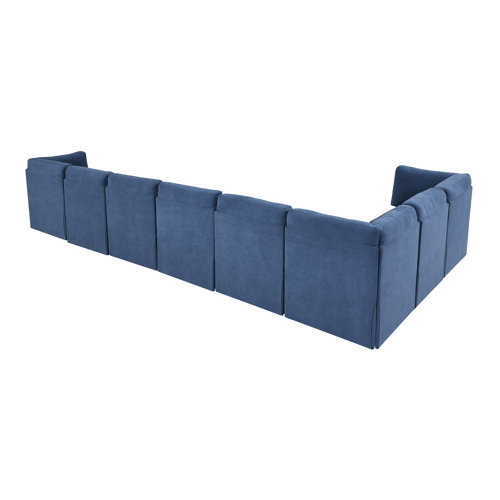 Wade Logan® Towles 10 - Piece Upholstered Sectional & Reviews | Wayfair