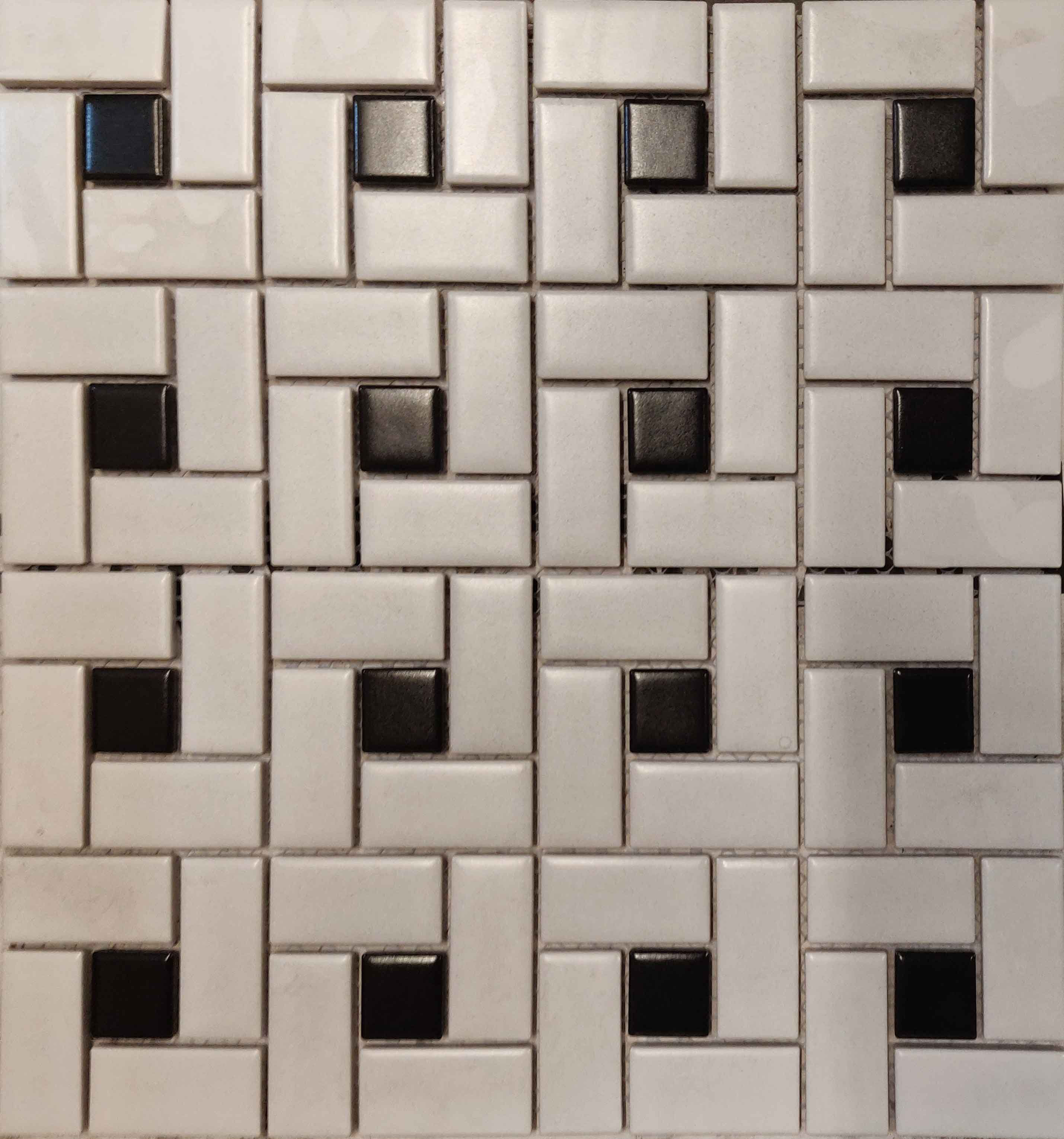 Mango Tile Pinheel 12" x 12" Ceramic Mosaic Tile | Wayfair