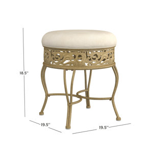 Astoria Grand Kaye Metal Accent Stool & Reviews | Wayfair