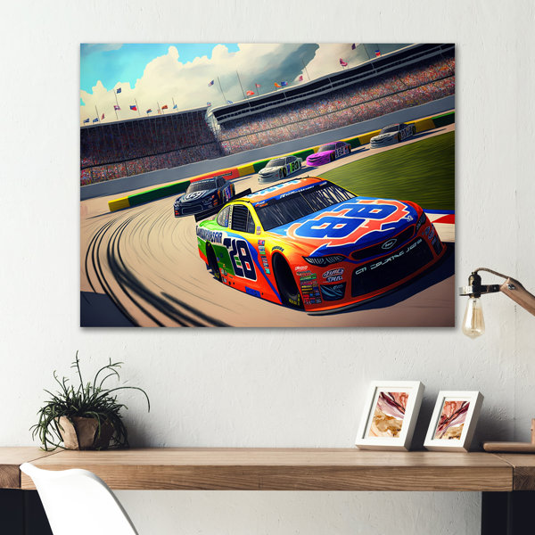17 Stories American Stock Car Racing III - Unframed Print on Metal ...