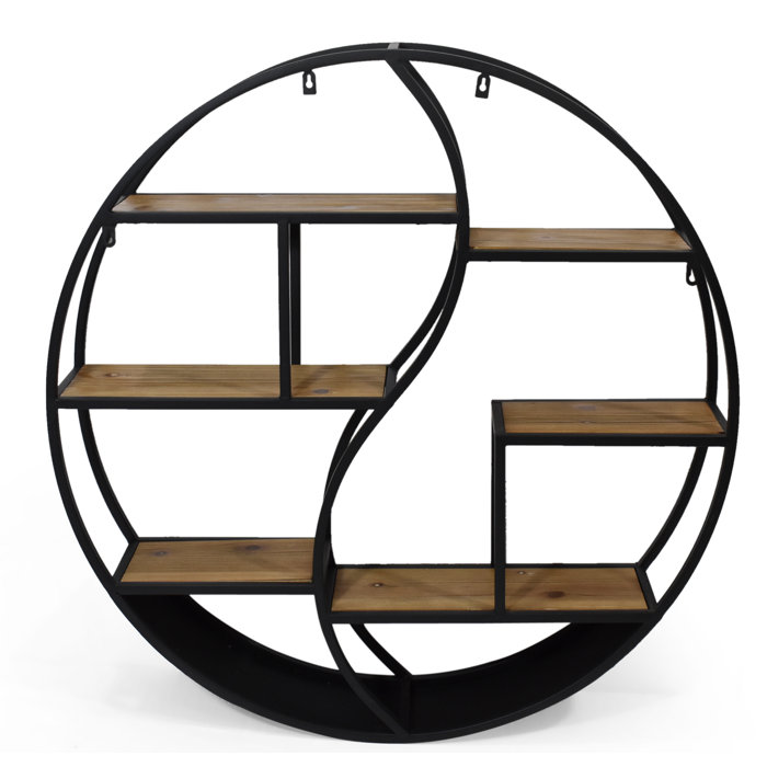 17 Stories 8 Piece Circle Accent Shelf & Reviews | Wayfair