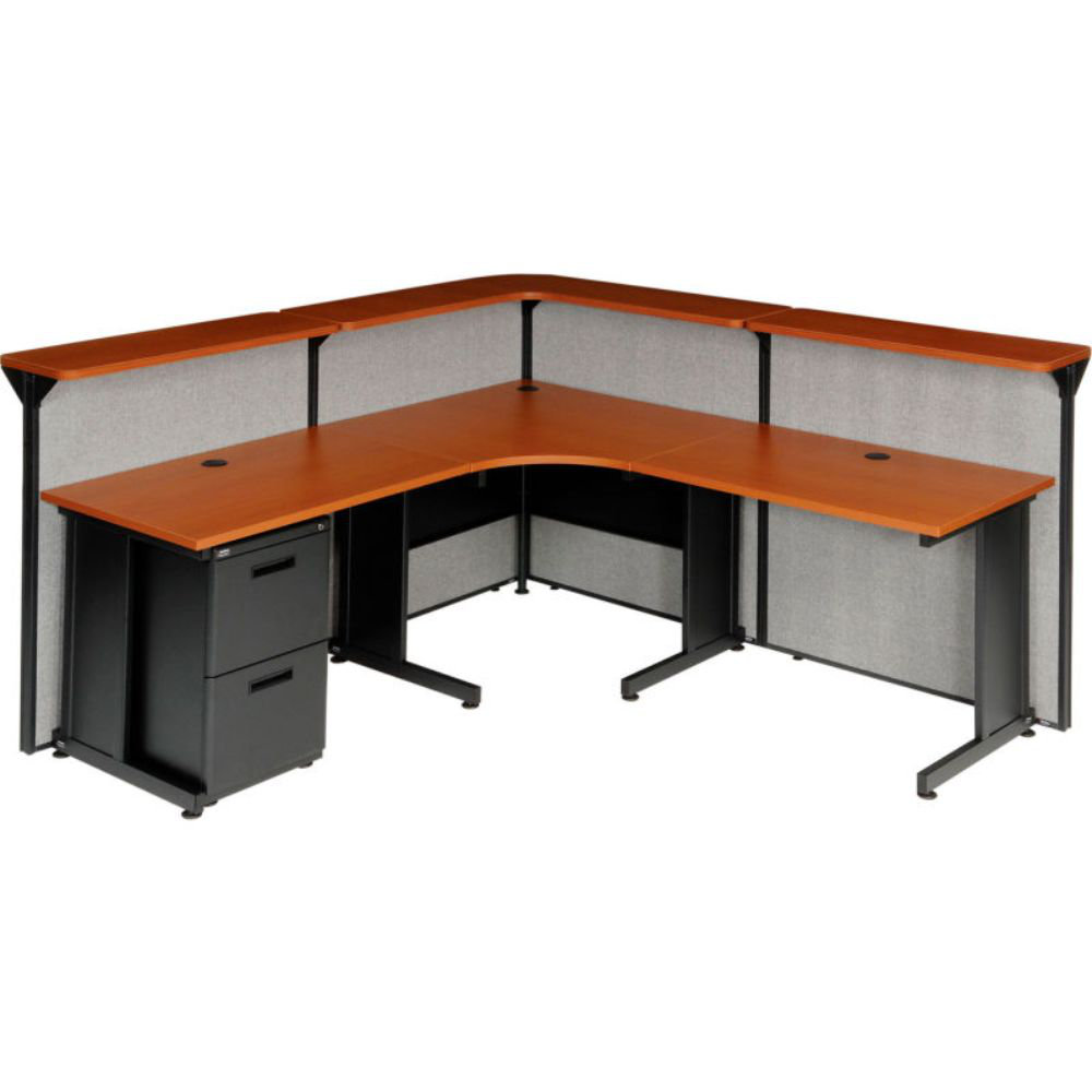 Interion 1 L-Shape Laminate Reception Desk | Wayfair