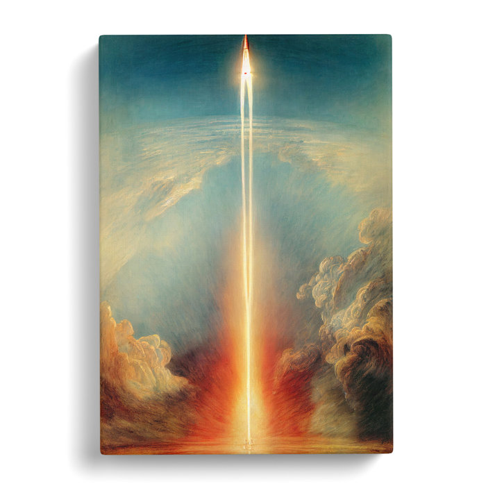 Borough Wharf An Awesome Spaceship Rocket - Wrapped Canvas Painting ...