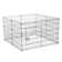 Archie & Oscar Chalk 61cm 8 Panel Indoor/Outdoor Metal Pet Pen ...