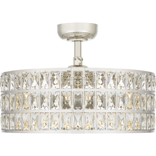 Everly Quinn 12'' Ceiling Fan with Light Kit | Wayfair