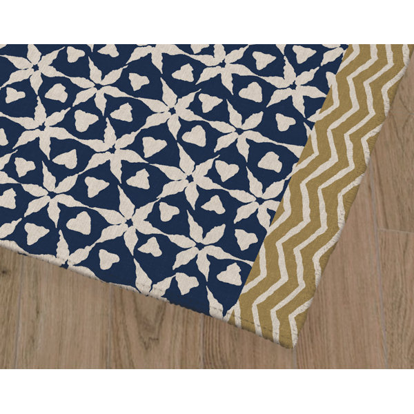 Andover Mills™ Koepke Bula Flower Kitchen Mat | Wayfair