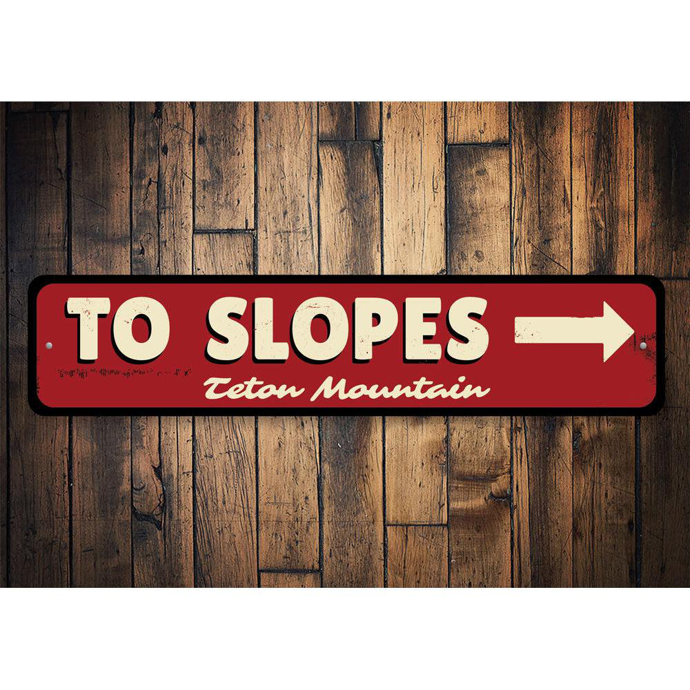 Lizton Sign Shop, Inc To Slopes Arrow Custom Aluminum Sign | Wayfair
